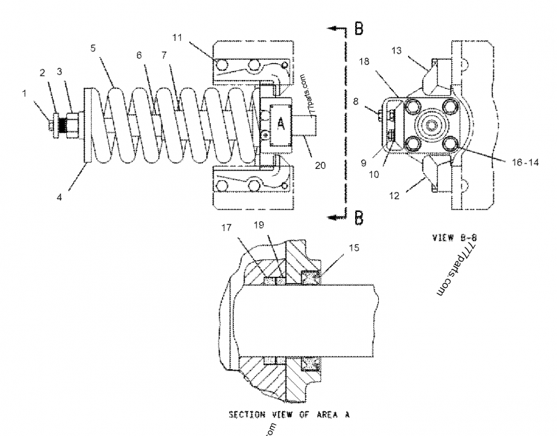 2S5925 FITTING-GREASE - Caterpillar spare part | 777parts.com