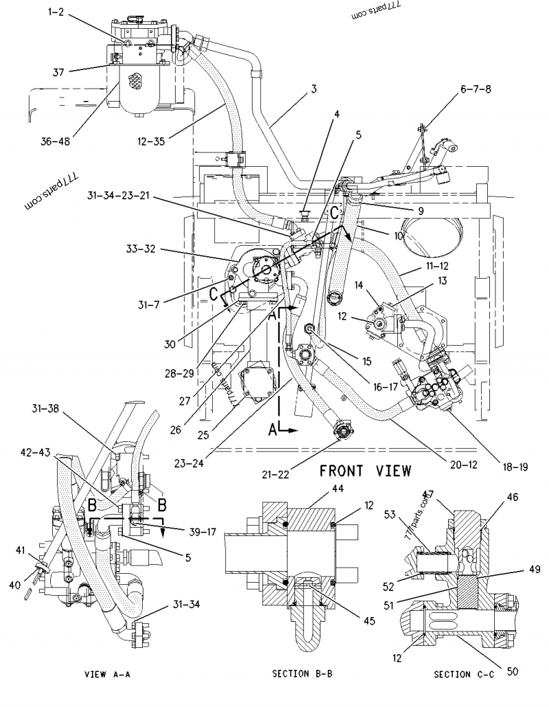 1109734 VALVE-PRIORITY - Caterpillar spare part | 777parts.com