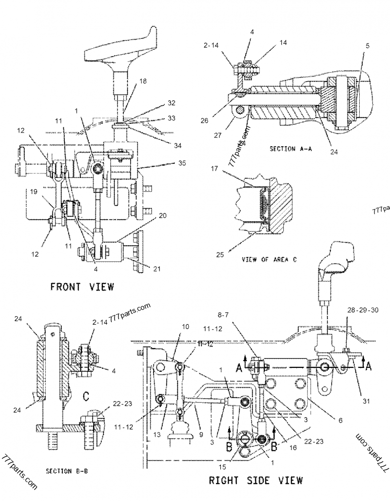3R7116 ROD-CONTROL - Caterpillar spare part | 777parts.com