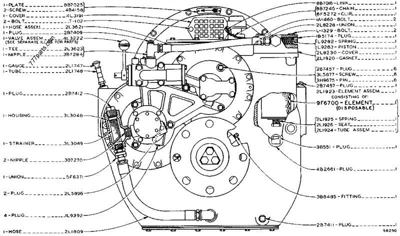 4L3222 SELECTOR VALVE ASSEMBLY - Caterpillar spare part | 777parts.com