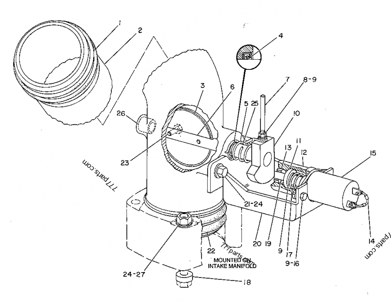 4N3889 SOLENOID-SHUTOFF - Caterpillar spare part | 777parts.com