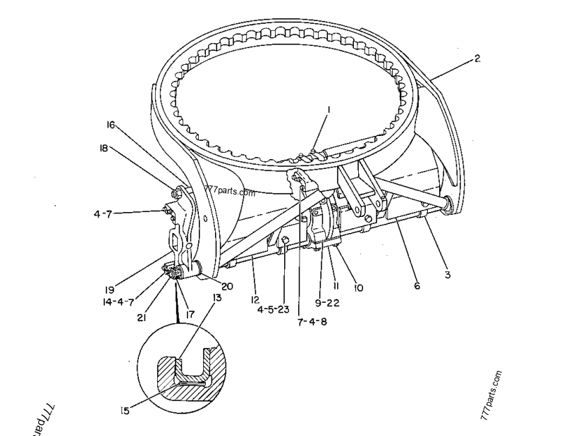 5T8366 STRIP-WEAR - Caterpillar spare part | 777parts.com