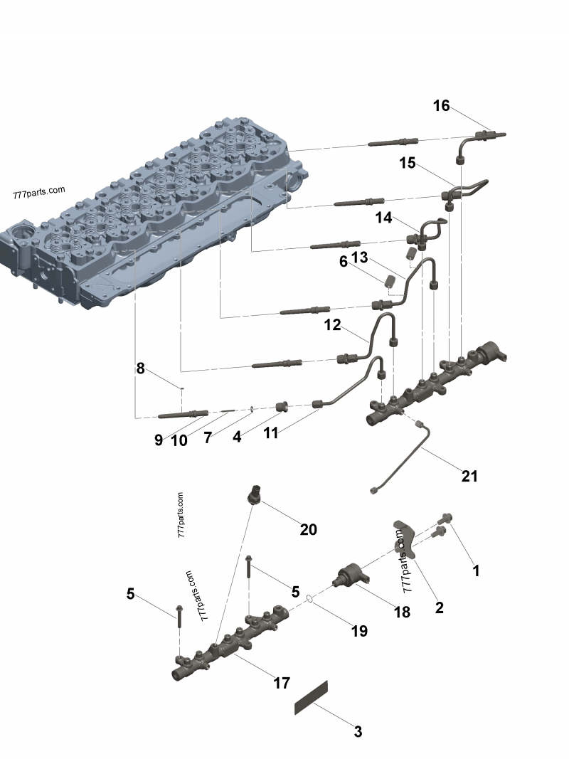 5624166 Injector fuel supply tube - Cummins spare part | 777parts.com