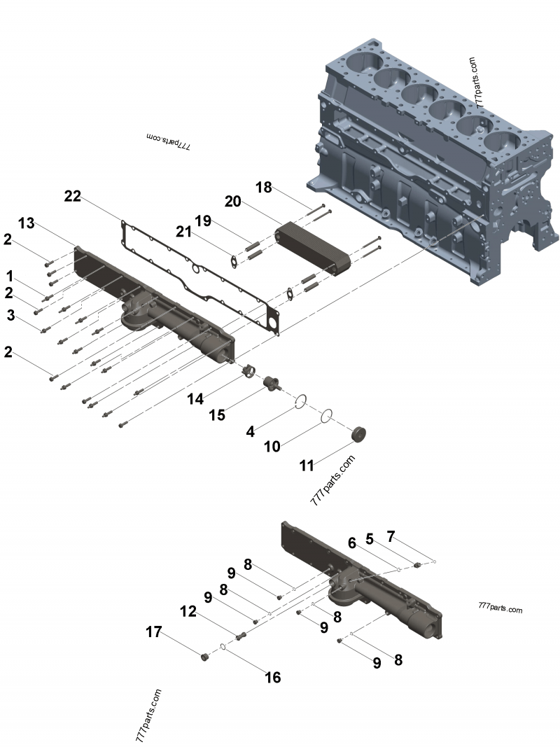 5668245 Lubricating oil cooler housing gasket - Cummins spare part ...