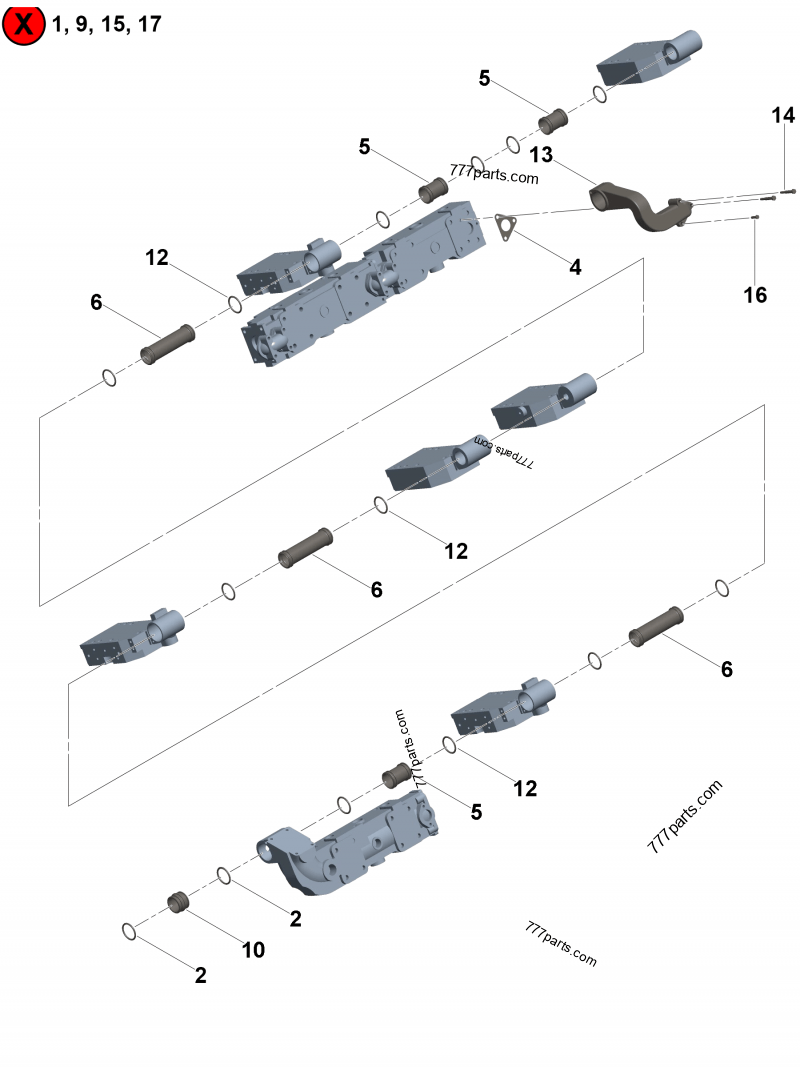 69760 O ring seal - Cummins spare part | 777parts.com