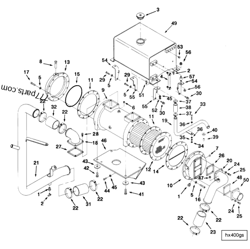 3008874 Water inlet connection - Cummins spare part | 777parts.com