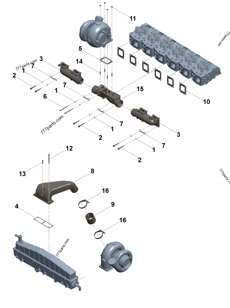 3010915 Double end plain stud - Cummins запчасть для спецтехники ...