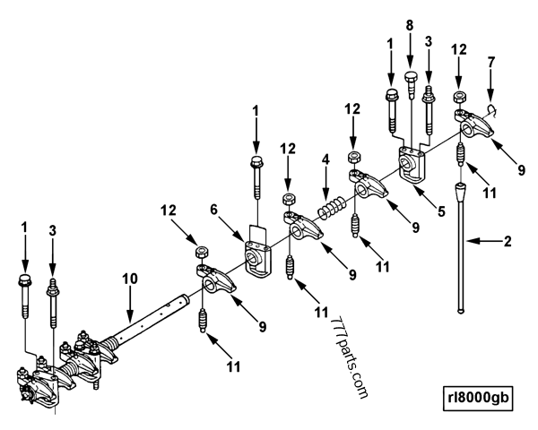 C6204415110 Bracket,rkr lever shaft - Cummins spare part | 777parts.com