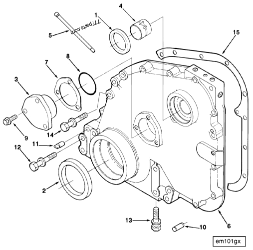 3021704 Gear cover gasket - Cummins spare part | 777parts.com