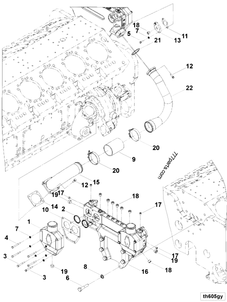 3050944 Flange gasket - Cummins spare part | 777parts.com