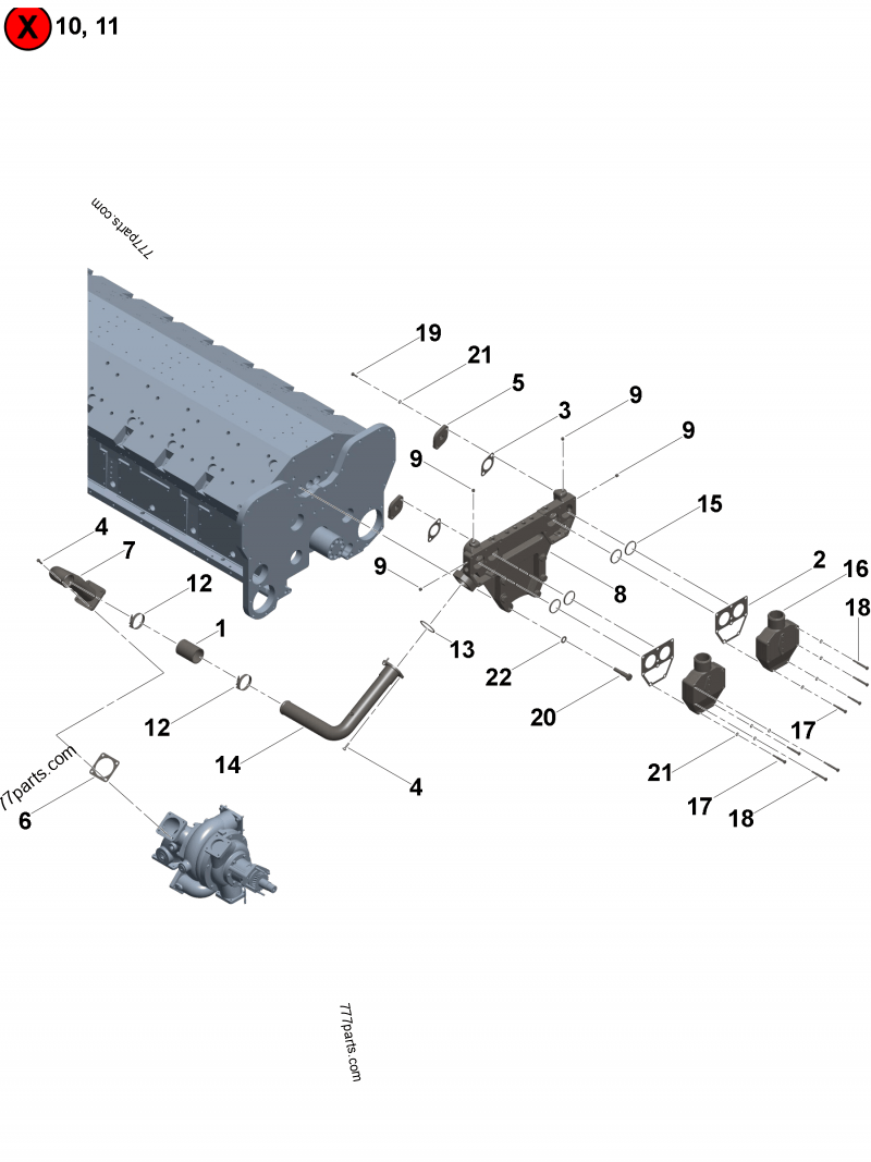 3050944 Flange gasket - Cummins spare part | 777parts.com