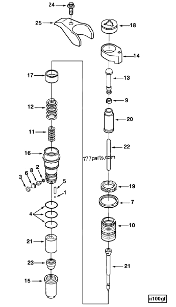 3066707 Injector spring retainer - Cummins spare part | 777parts.com