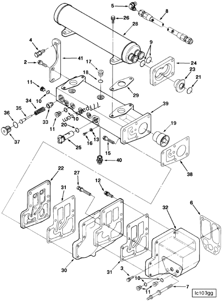 3072341 Oil cooler support gasket - Cummins spare part | 777parts.com