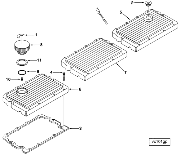 3078347 Rocker lever cover - Cummins spare part | 777parts.com