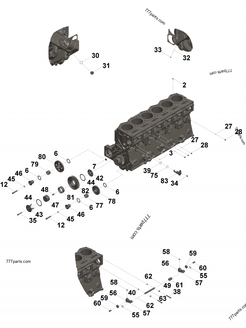3081677 Bushing - Cummins spare part | 777parts.com