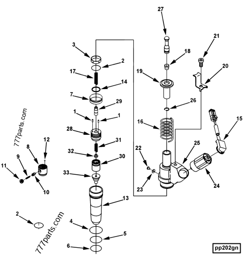 3083871 Injector coupling retainer - Cummins spare part | 777parts.com
