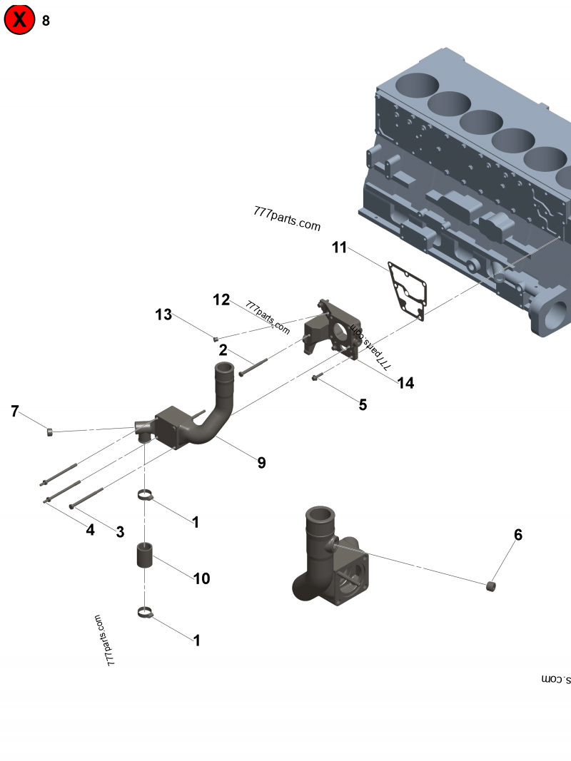 3084879 Thermostat seal - Cummins spare part | 777parts.com
