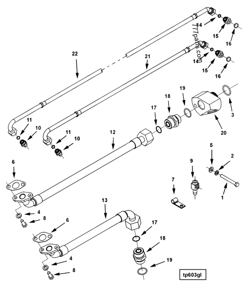 3089955 Connection gasket - Cummins spare part | 777parts.com