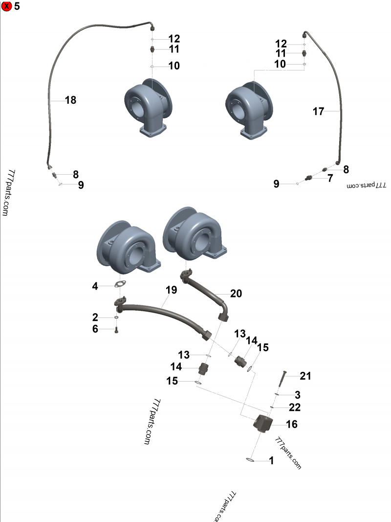 3089955 Connection gasket - Cummins spare part | 777parts.com