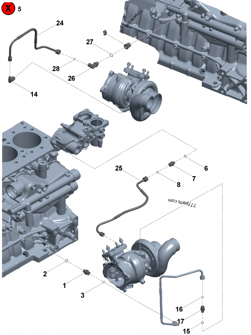 3090419 Male union - Cummins spare part | 777parts.com