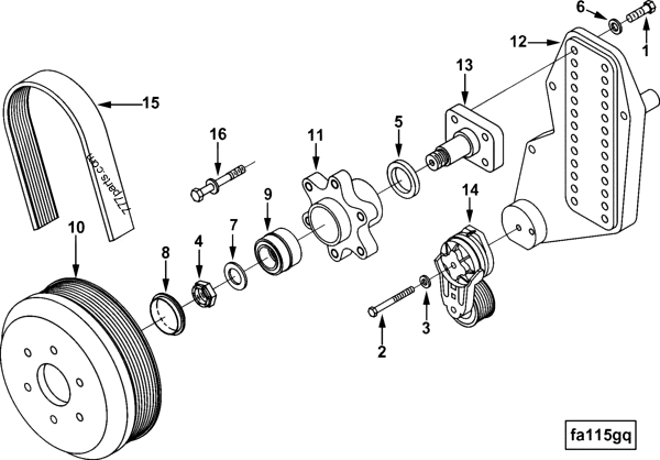 3095684 Belt tensioner - Cummins spare part | 777parts.com