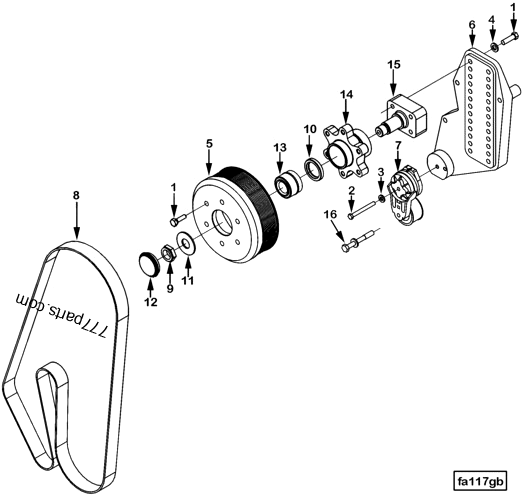 3095684 Belt tensioner - Cummins spare part | 777parts.com