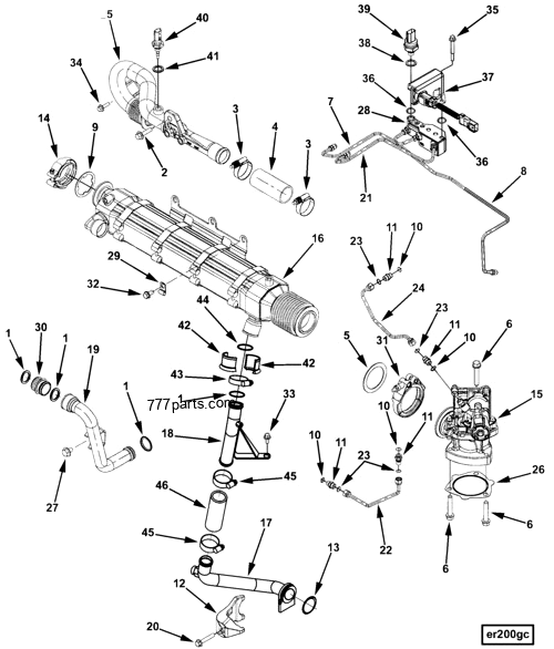 3101917 Exhaust gas recirculation valve gasket - Cummins spare part ...