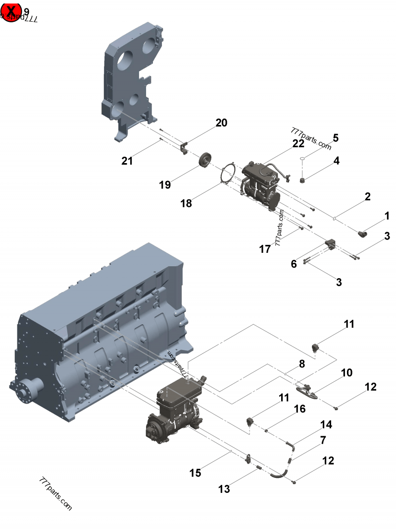 3102108 Flexible hose - Cummins spare part | 777parts.com