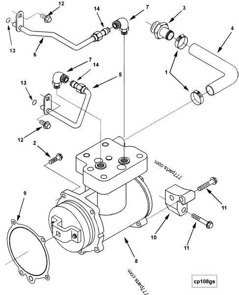 3102108 Flexible hose - Cummins spare part | 777parts.com