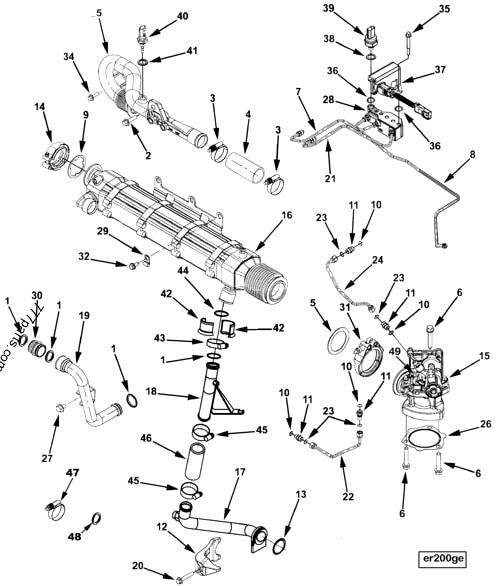 3102939 Water outlet tube - Cummins spare part | 777parts.com
