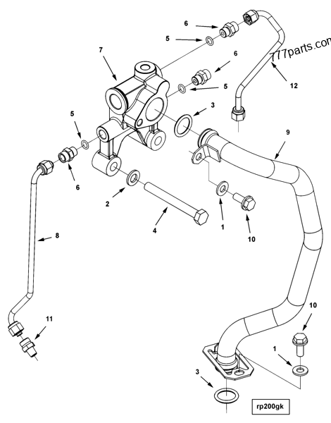 3103269 Water outlet tube - Cummins spare part | 777parts.com