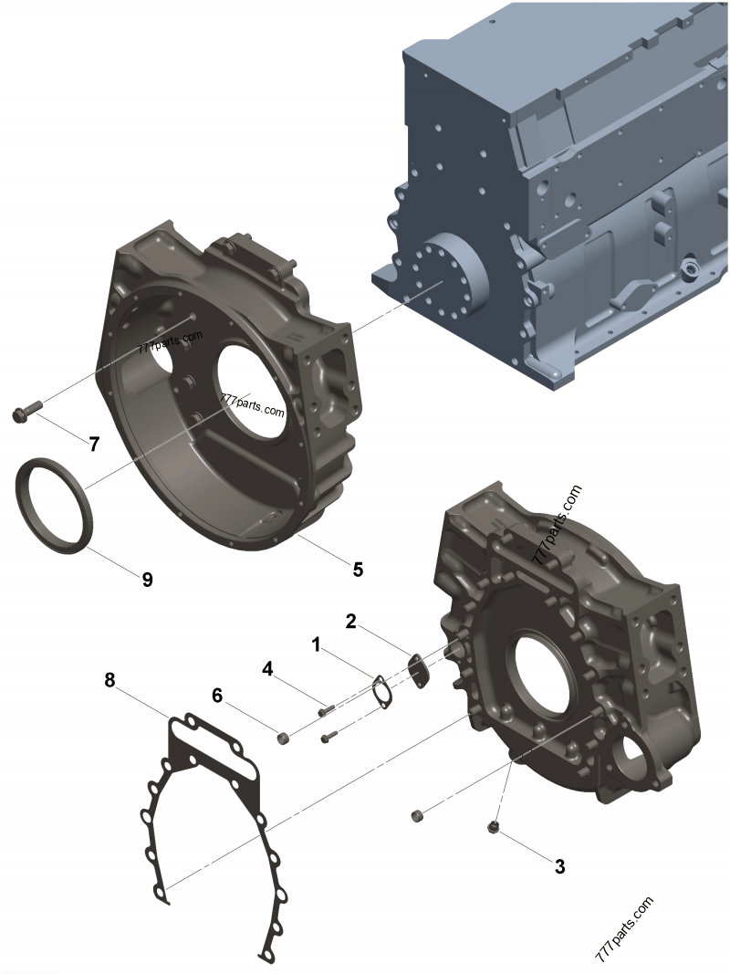 3103584 Flywheel housing - Cummins spare part | 777parts.com