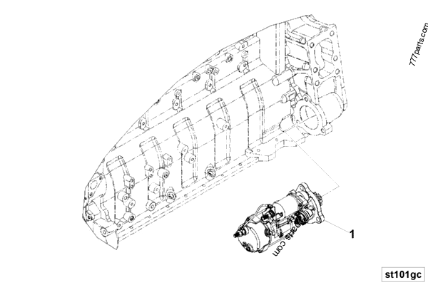 3103952 Starting motor - Cummins spare part | 777parts.com