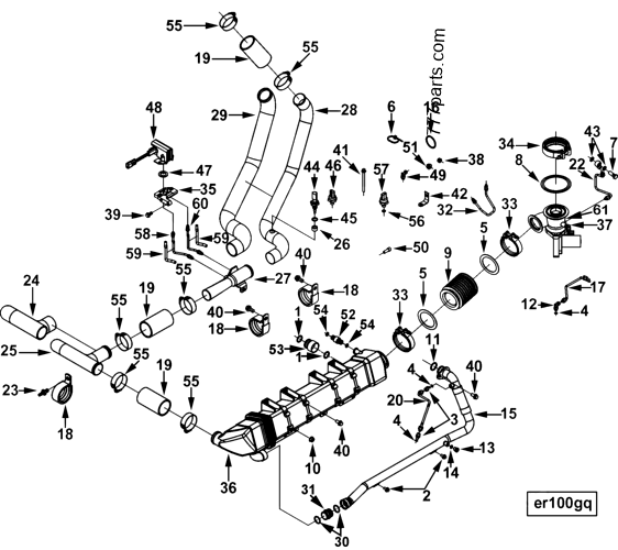3104326 Water outlet tube - Cummins spare part | 777parts.com