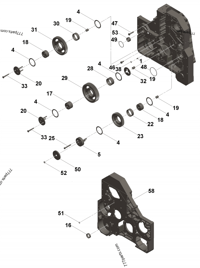 3201659 Rectangular ring seal - Cummins spare part | 777parts.com