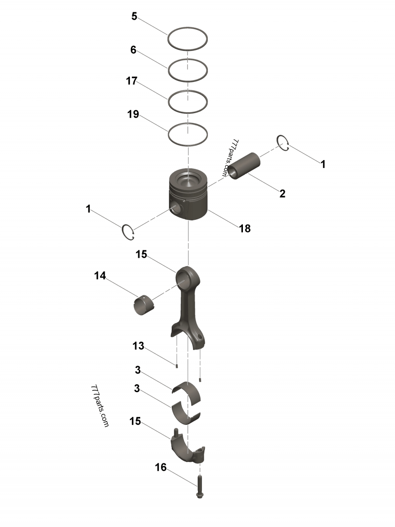 3226010 Engine piston - Cummins spare part | 777parts.com