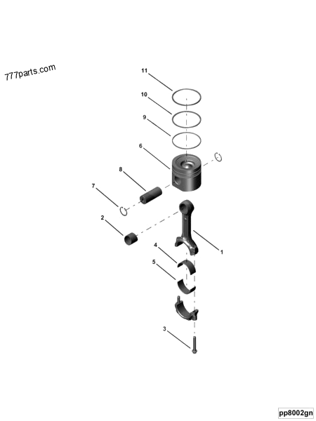 3226010 Engine piston - Cummins spare part | 777parts.com