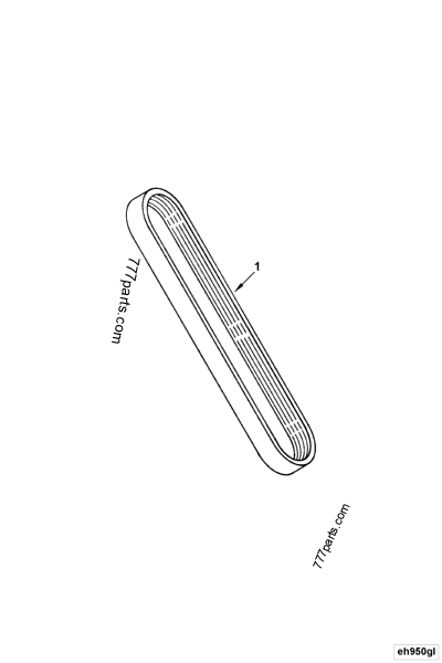 3289157 V ribbed belt - Cummins spare part | 777parts.com