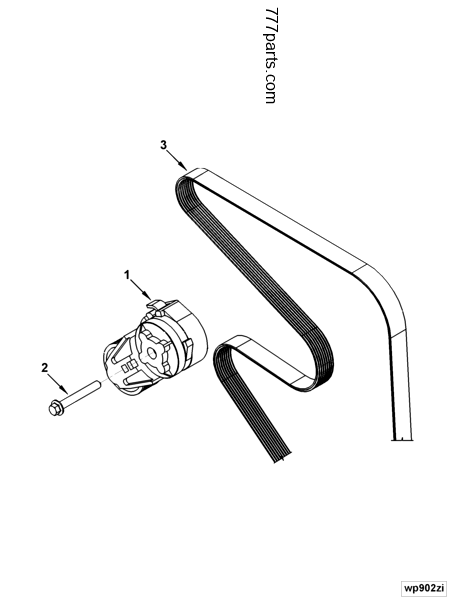 3289347 V ribbed belt - Cummins spare part | 777parts.com
