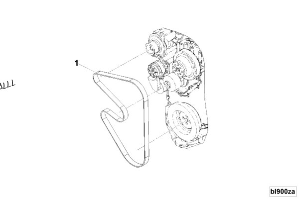 3289347 V ribbed belt - Cummins spare part | 777parts.com