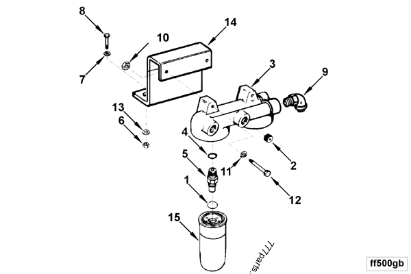 3313306 Fuel filter element - Cummins spare part | 777parts.com