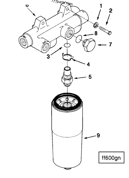 3313306 Fuel filter element - Cummins spare part | 777parts.com