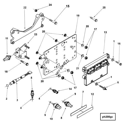 3331044 Pressure sensor - Cummins spare part | 777parts.com
