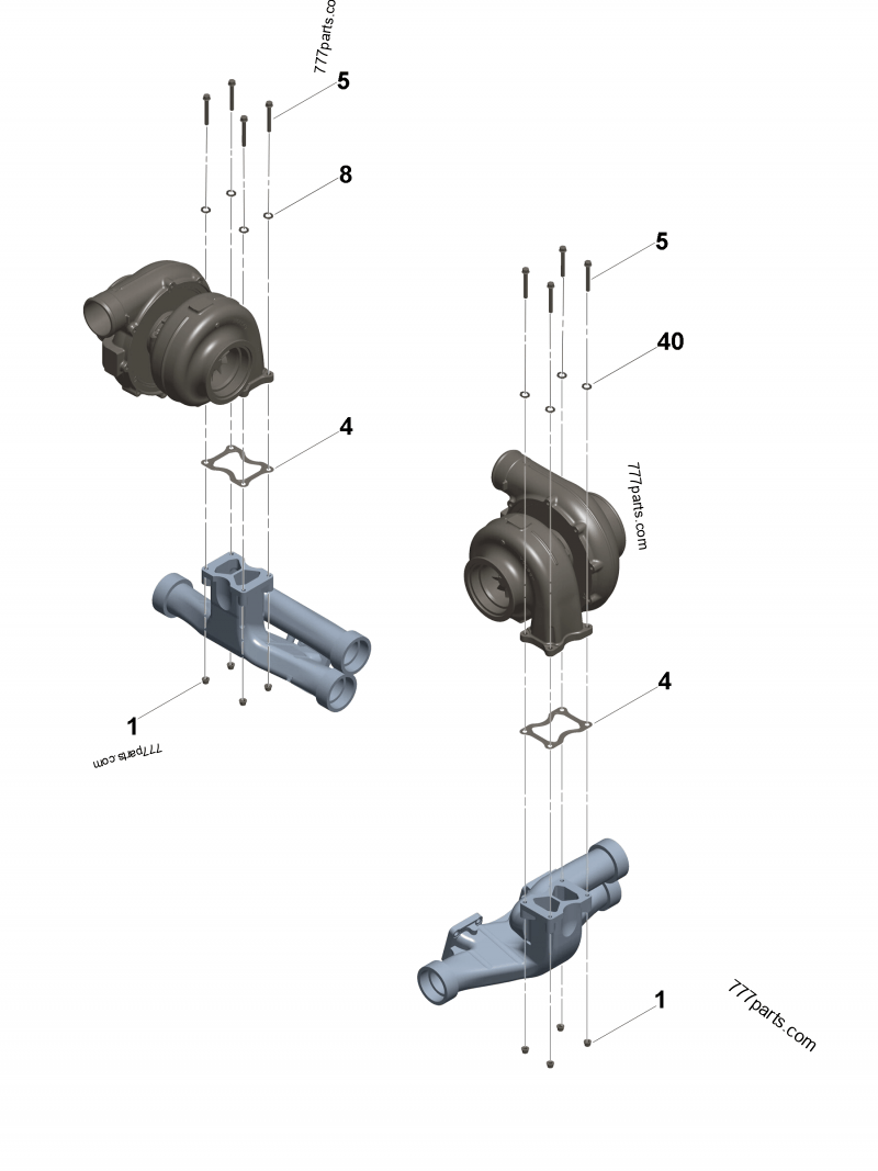3331924 Turbocharger gasket - Cummins spare part | 777parts.com