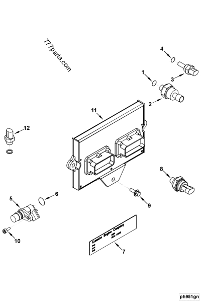 3348748 Pressure sensor - Cummins spare part | 777parts.com