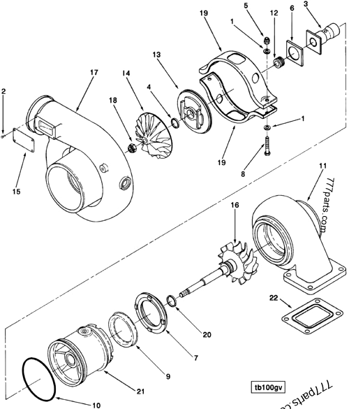 204244 Turbine housing - Cummins spare part | 777parts.com