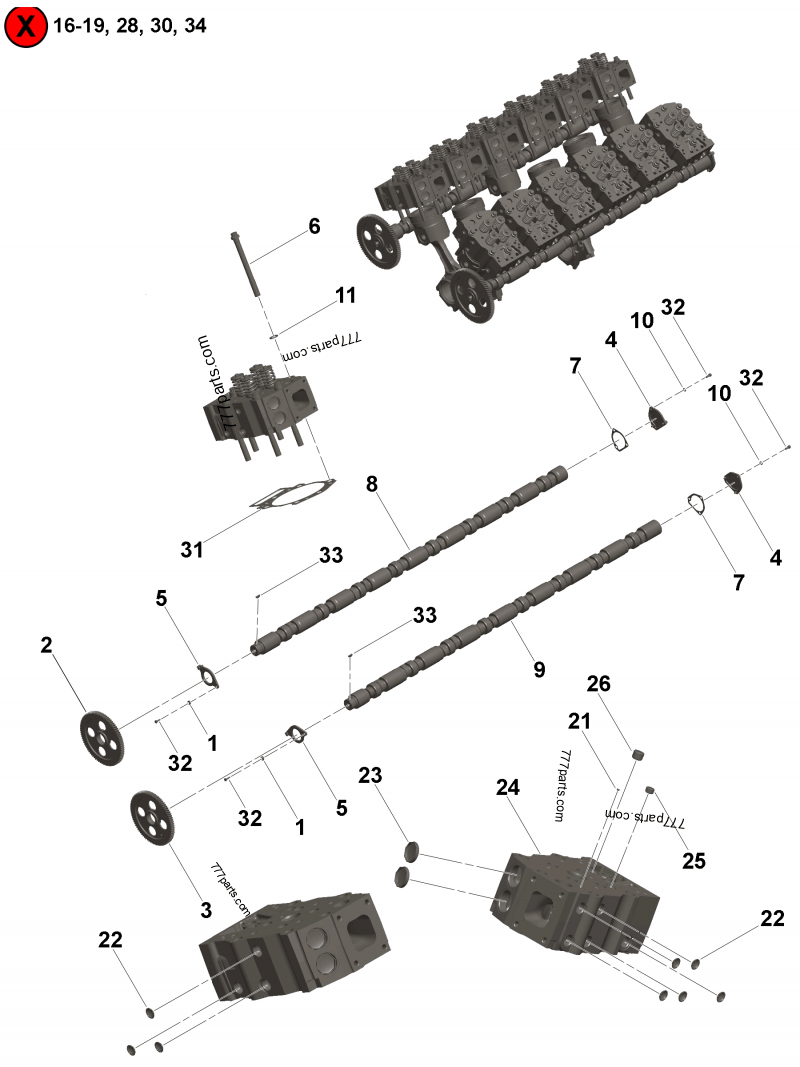 205091 Valve collet - Cummins spare part | 777parts.com
