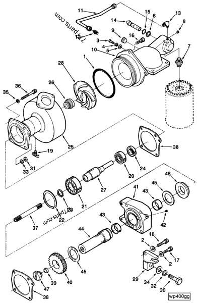 205158 Water pump shaft - Cummins spare part | 777parts.com