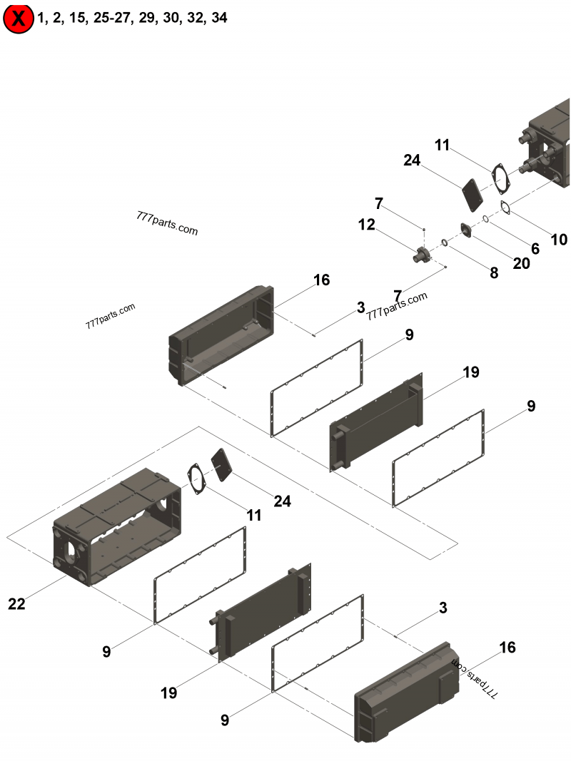 206277 Intake manifold gasket - Cummins spare part | 777parts.com