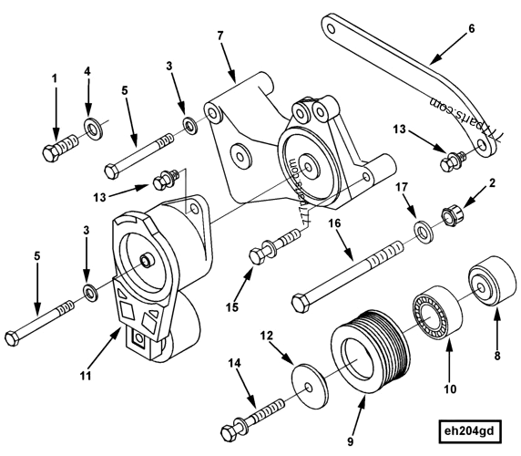 3400883 Idler pulley - Cummins spare part | 777parts.com